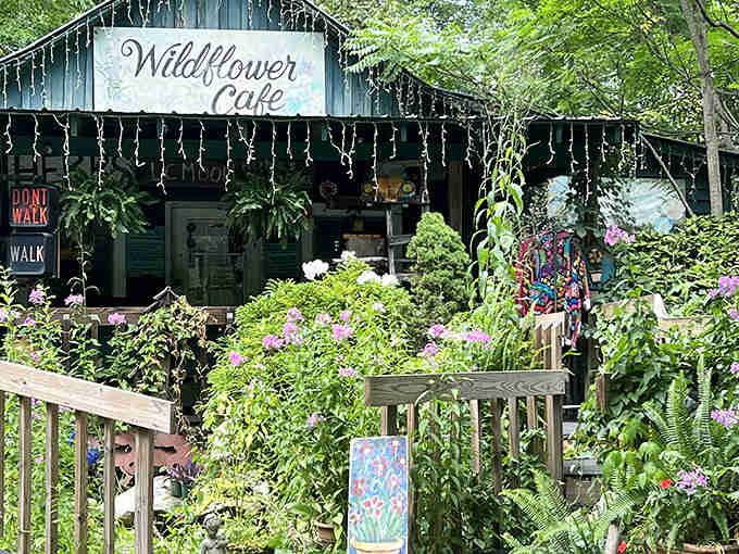 When a building wears this much greenery, you know the food inside takes freshness seriously.