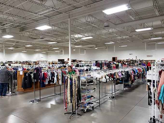 Your next favorite outfit is waiting for you among these endless racks of colorful clothes and unique secondhand treasures.