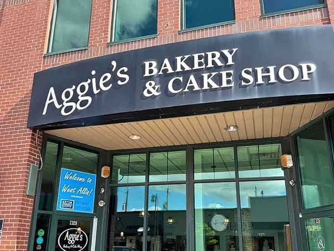 The brick building holds decades of donut wisdom, like a delicious library where every book tastes like heaven.