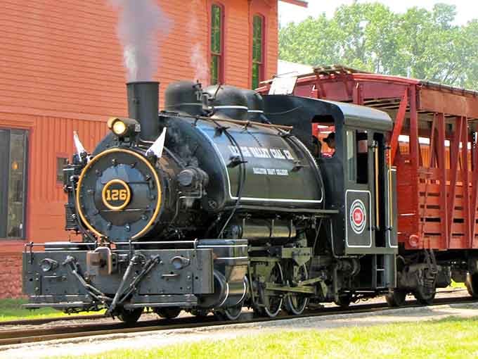 That gleaming steam locomotive isn't just sitting pretty, it's ready to transport you back to railroading's golden age.