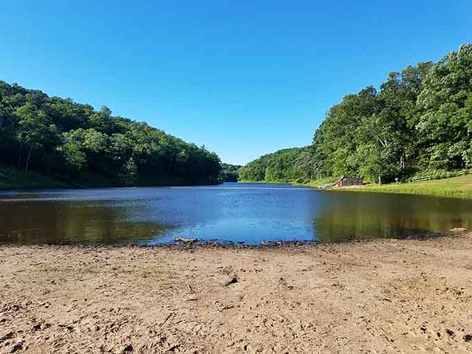Lincoln Lake's sandy beach proves that Missouri knows how to do summer right, no ocean required.