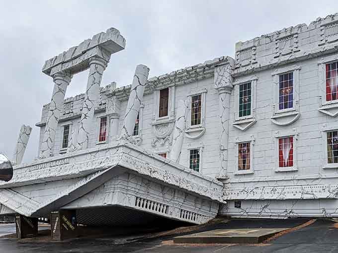 The columns have officially given up on their job, and honestly, who can blame them anymore?