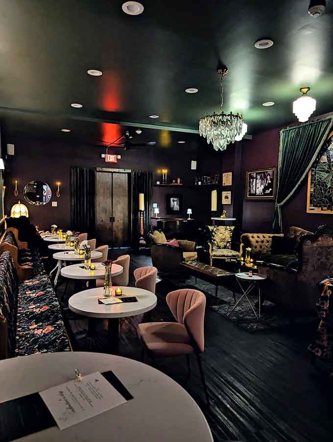 Step through that secret bookcase and into a world where crystal chandeliers meet velvet dreams and every cocktail tells a story.