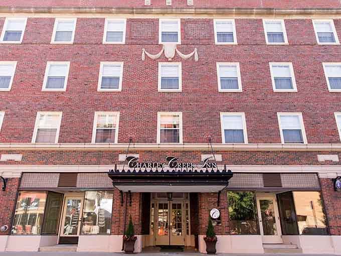 That brick facade isn't just handsome, it's practically doing the architectural equivalent of a movie star entrance.