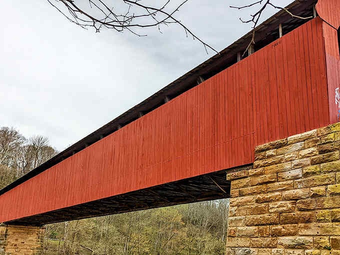 That distinctive red paint isn't just pretty &ndash; it's been protecting this 373-foot beauty for generations.
