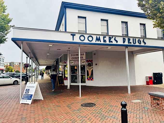 That classic corner storefront isn't trying to be retro; it's been the real deal for over a century.