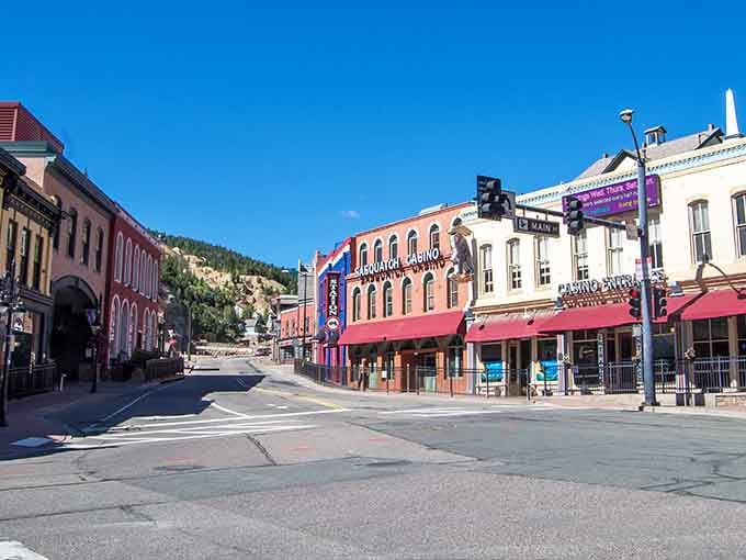 This charming street scene looks like the Old West decided to try its luck at becoming a gaming destination.