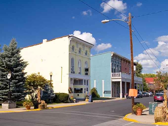 Those pastel-painted storefronts aren't trying too hard&mdash;they just naturally photograph like a vintage postcard come to life.