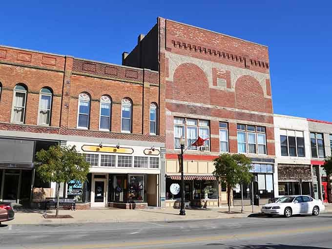 Winchester's downtown brick buildings stand proud like they've got stories to tell and all day to share them.