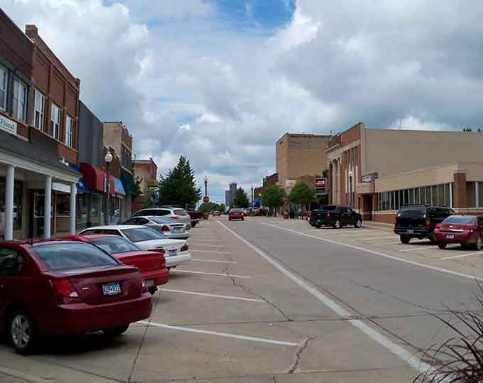 Downtown Fairmont stretches out like a postcard from an America that never stopped caring about Main Street.