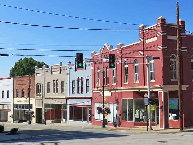 Those historic storefronts aren't just pretty faces, they're time capsules with actual businesses inside worth visiting today.