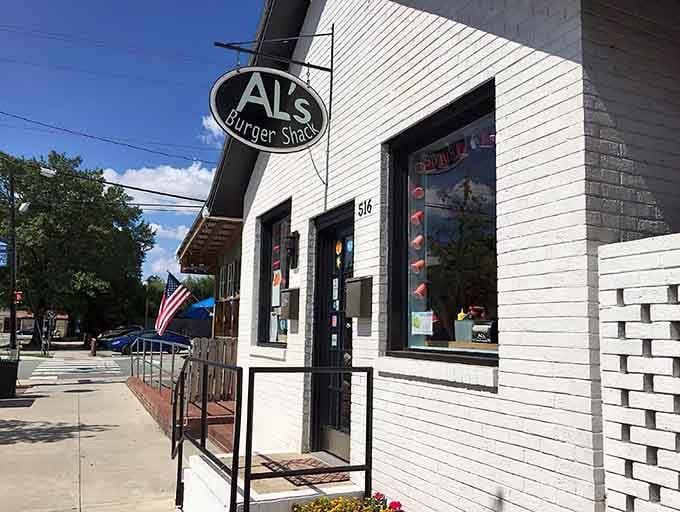 The entrance may be modest, but what awaits inside is nothing short of burger greatness in its purest form.