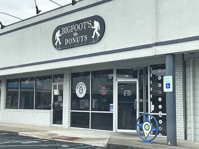 Clean lines and welcoming glass doors invite you into a world where Sasquatch meets sugar.