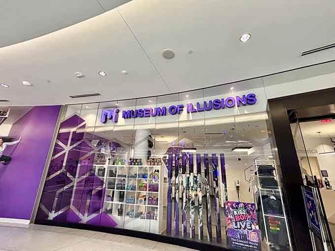 That purple geometric storefront isn't just eye-catching, it's your portal to a dimension where reality gets delightfully weird.