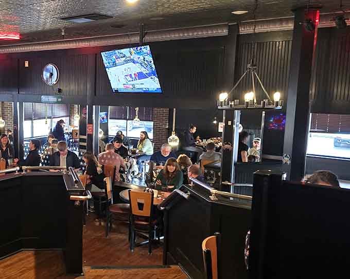 The dining room buzzes with the kind of energy that only comes from people eating really, really well.