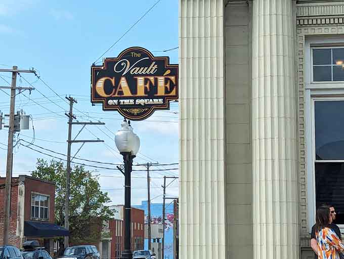 Those columns aren't just architectural eye candy, they're your gateway to breakfast served with a side of grandeur.