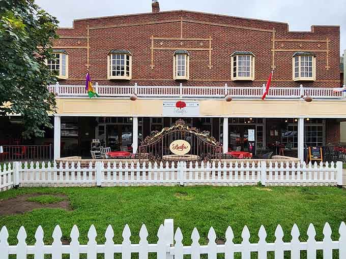 That white picket fence isn't just charming, it's practically daring you to find better biscuits anywhere in Colorado.