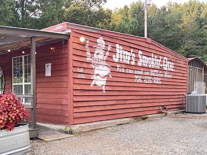 That red building isn't just charming&mdash;it's ground zero for some of the best brisket in North Georgia.