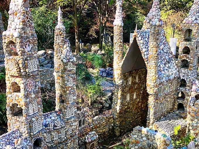 These miniature castles and towers look like they escaped from a fairy tale and decided to settle in Georgia permanently.