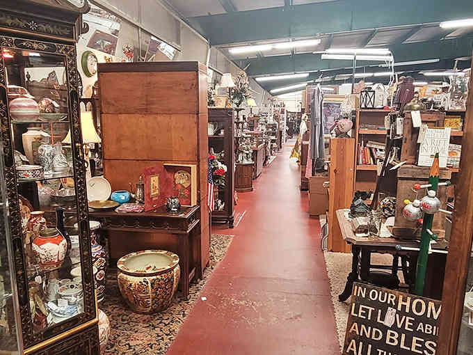 This unassuming warehouse is hiding more treasures than a dragon's lair, minus the fire-breathing guardian.