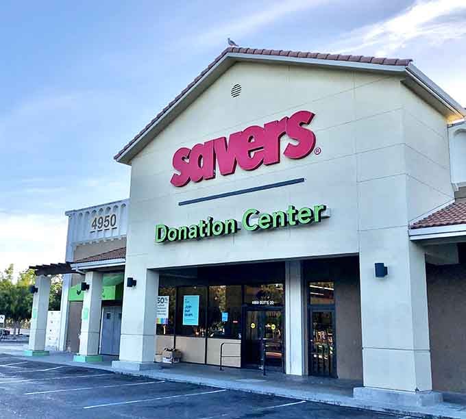 The bright logo beckons like a beacon of bargain-hunting hope in the San Jose sunshine.