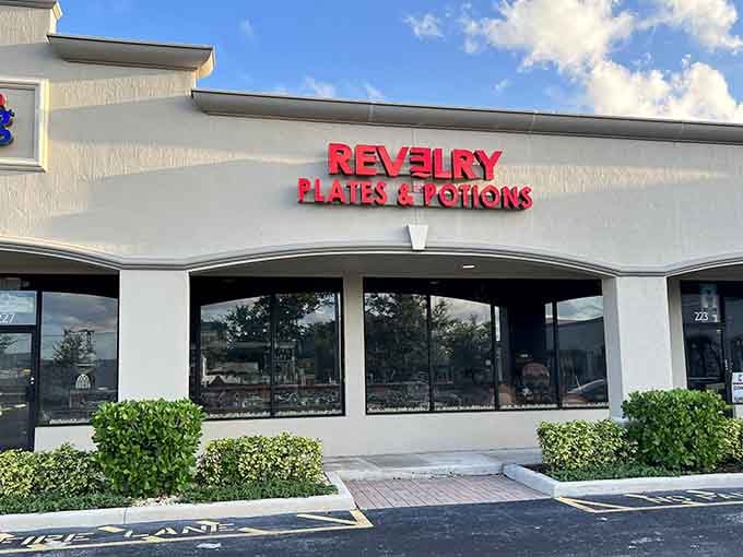 From the outside, Revelry looks deceptively normal, like Clark Kent before he finds a phone booth.