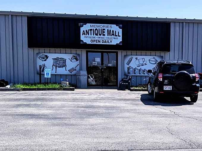 The unassuming exterior hides a treasure trove where decades of memories wait to be rediscovered daily.