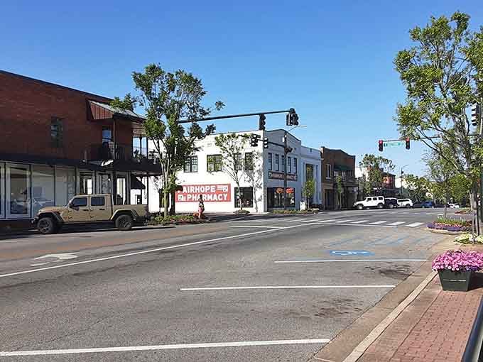 Downtown Fairhope looks like someone hit the "enhance charm" button and forgot to stop clicking.