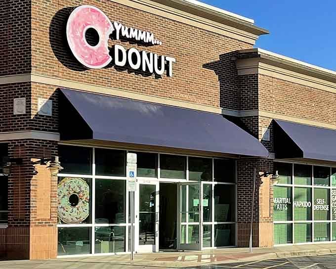 That giant pink donut sign isn't just advertising, it's a beacon of hope for anyone within a five-mile radius.
