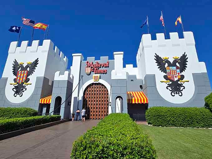 When a castle shows up between the beach shops, you know South Carolina doesn't do anything halfway, drawbridge optional.