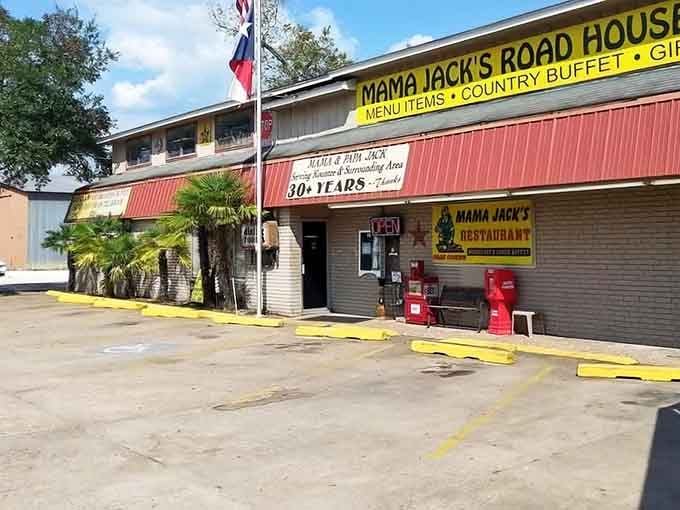 That red metal roof and yellow signage might look humble, but inside awaits some serious Southern comfort magic.