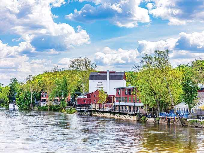 The Delaware River doesn't just flow past New Hope; it practically defines the town's entire personality and charm.