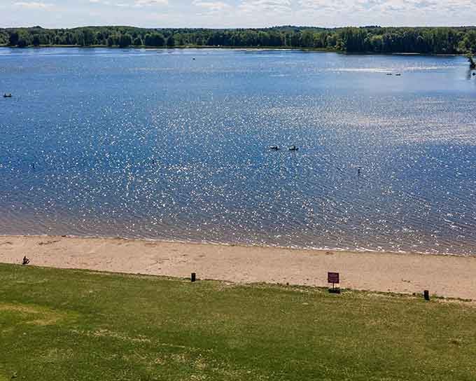 That's a whole lot of blue water just waiting for your fishing line to break the surface.