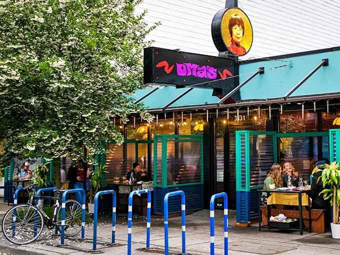 The bike racks out front tell you everything: this is Portland's kind of place, where good food meets neighborhood charm.