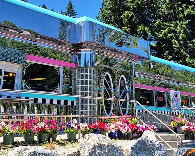 When your restaurant looks this good in the sunshine, you know someone understood the assignment of preserving dining history.