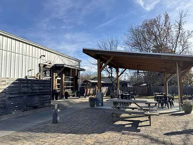 The kind of place where the outdoor seating alone makes you want to move to the mountains permanently.