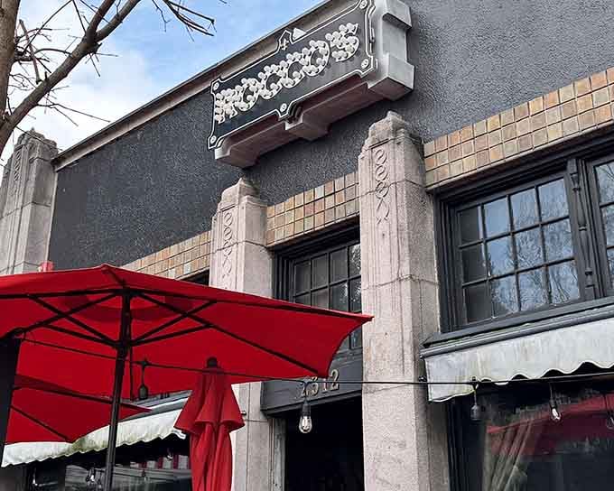 Classic architecture meets modern pizza excellence, proving the best treasures don't need to shout for attention.