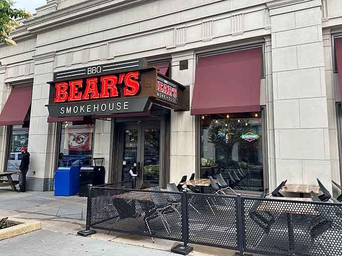 That glowing red neon sign isn't just advertising, it's a beacon calling every barbecue lover within a fifty-mile radius.