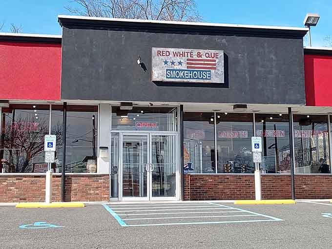 The storefront may look unassuming, but inside those doors lies smoky salvation for your hungry soul today.