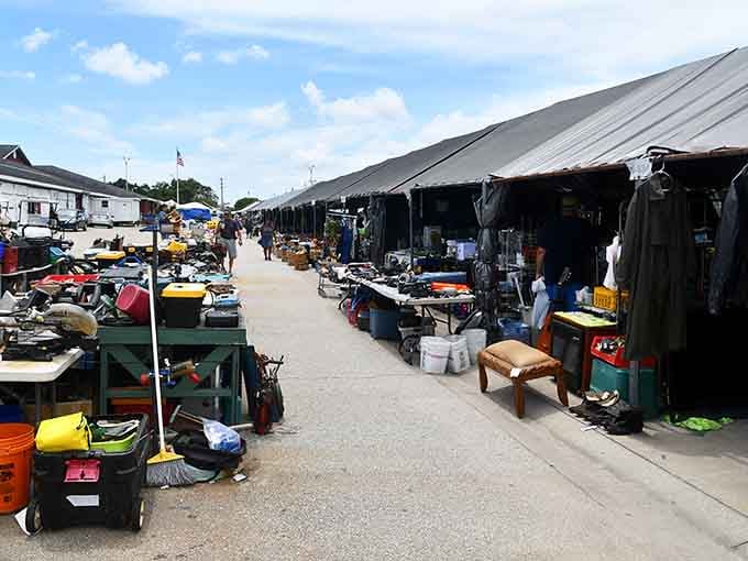 These outdoor aisles stretch on forever, promising treasures around every corner and adventure in every booth.