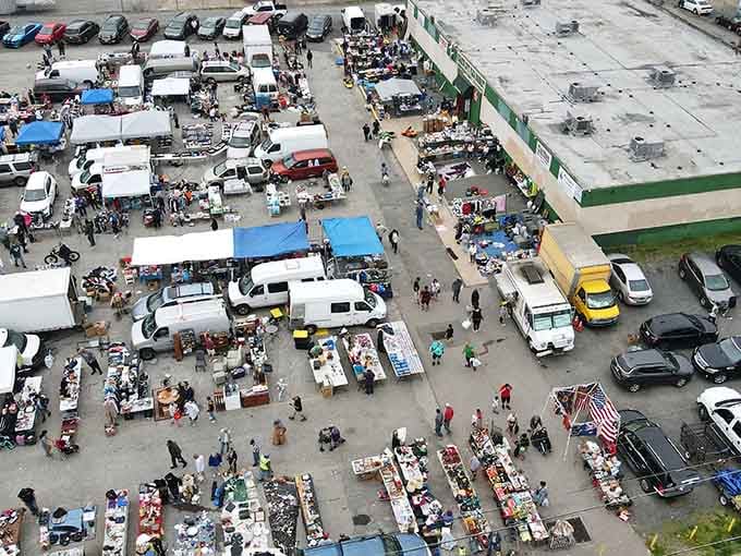 From above, this sprawling marketplace looks like organized chaos, and honestly, that's exactly what makes it magical.