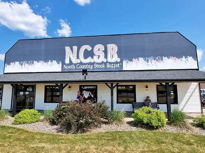 The NCSB sign beckons like a lighthouse for hungry souls navigating the sea of dining mediocrity.