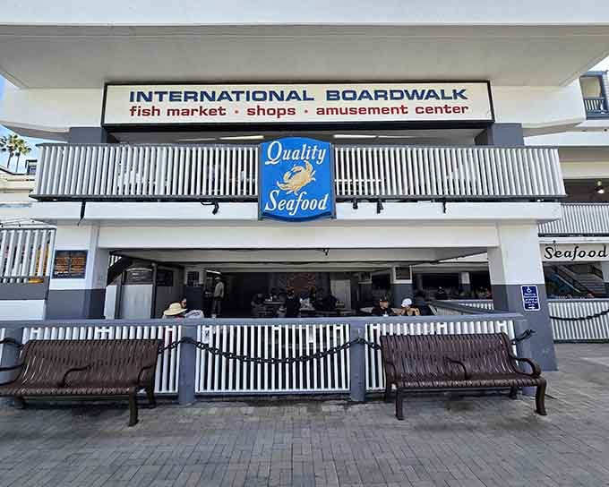 The International Boardwalk setting means you're steps from the Pacific and even closer to incredible crab.
