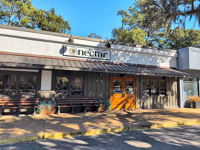 The inviting entrance practically whispers "come in, we've got biscuits" and honestly, that's all the convincing you need.
