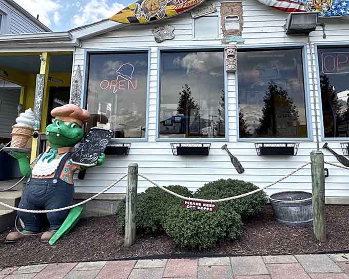 That cheerful ice cream-wielding mascot greeting you at the entrance promises exactly what's waiting inside: pure stomach joy.