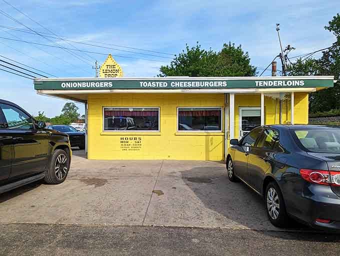 That sunshine yellow exterior isn't just paint, it's a beacon of burger happiness visible from space (or at least from down the block).