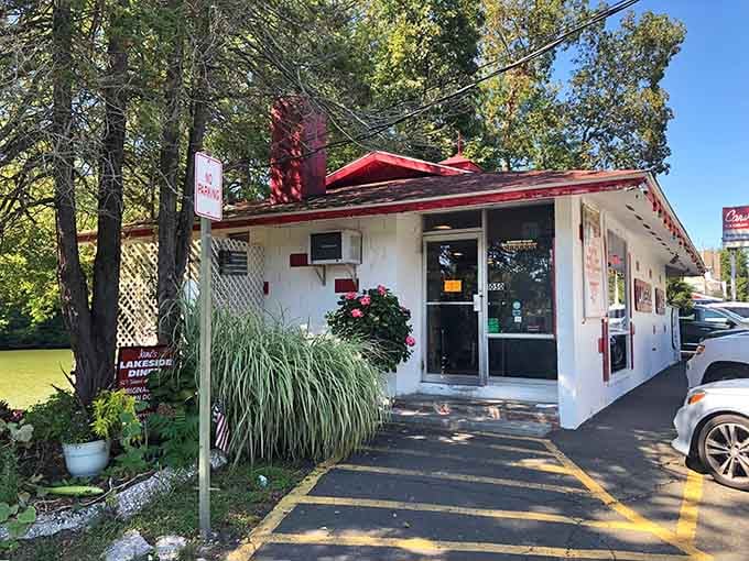 That classic red-and-white exterior isn't just charming&mdash;it's a beacon calling you to breakfast bliss.