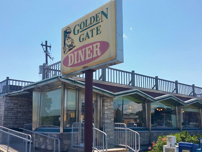 That vintage sign isn't just pointing to a diner, it's pointing to your new happy place.