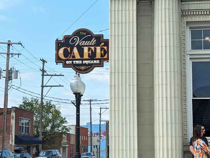 Those columns aren't just architectural eye candy, they're your gateway to breakfast served with a side of grandeur.