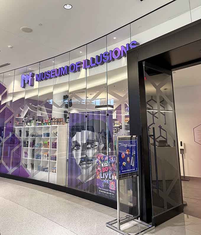 That purple geometric storefront isn't just eye-catching, it's your portal to a dimension where reality gets delightfully weird.